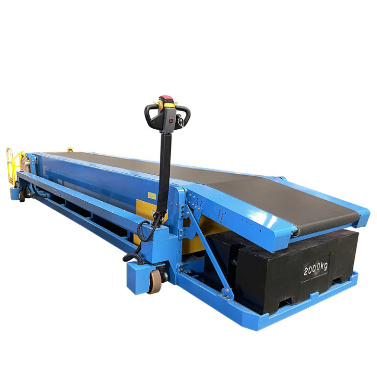 What are the three types of telescopic belt conveyors?