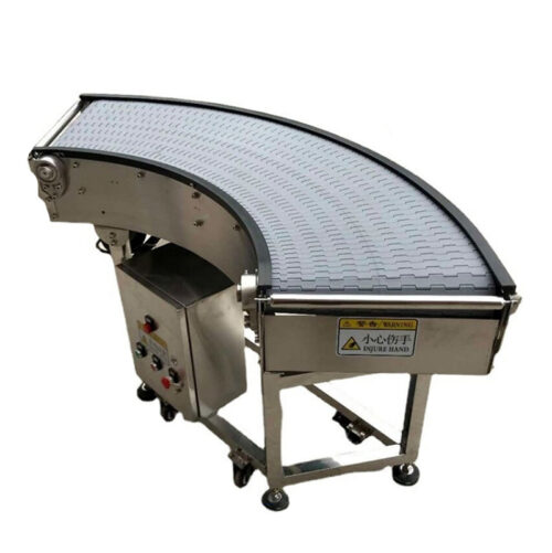 90° Curved Plastic Modular Belt Conveyor - smartconvey.com