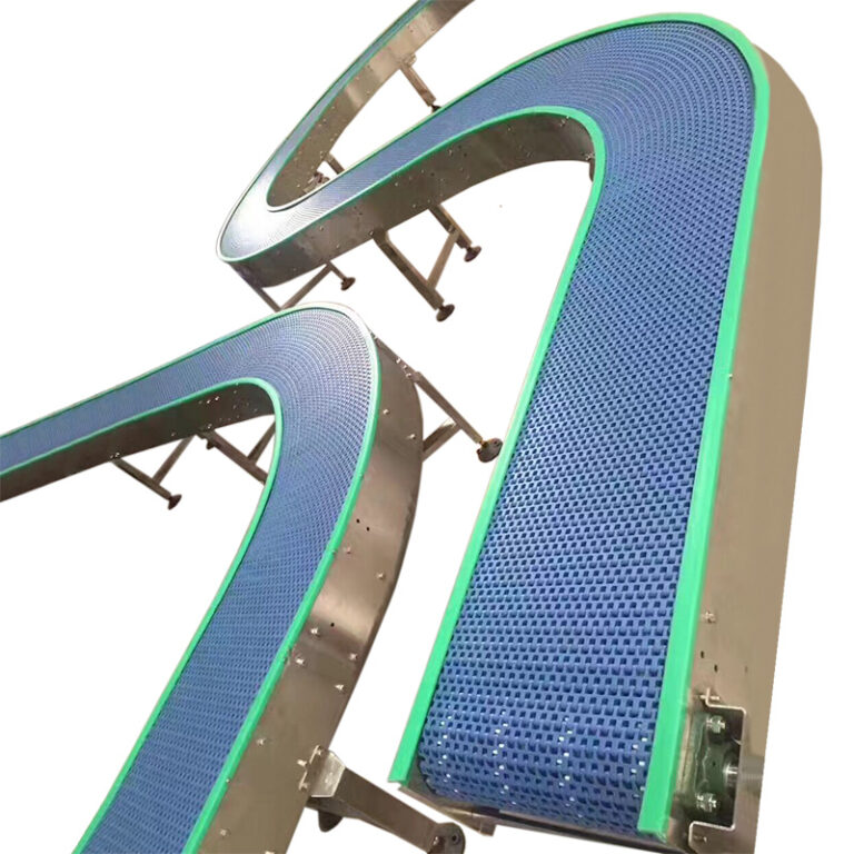 90° Curved Plastic Modular Belt Conveyor - smartconvey.com